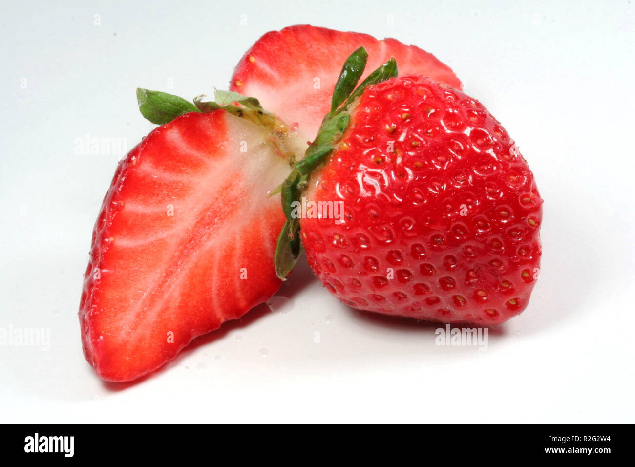 strawberry halves iv Stock Photo - Alamy