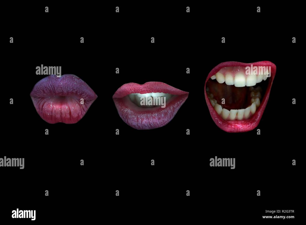 facial expressions of a mouth Stock Photo - Alamy