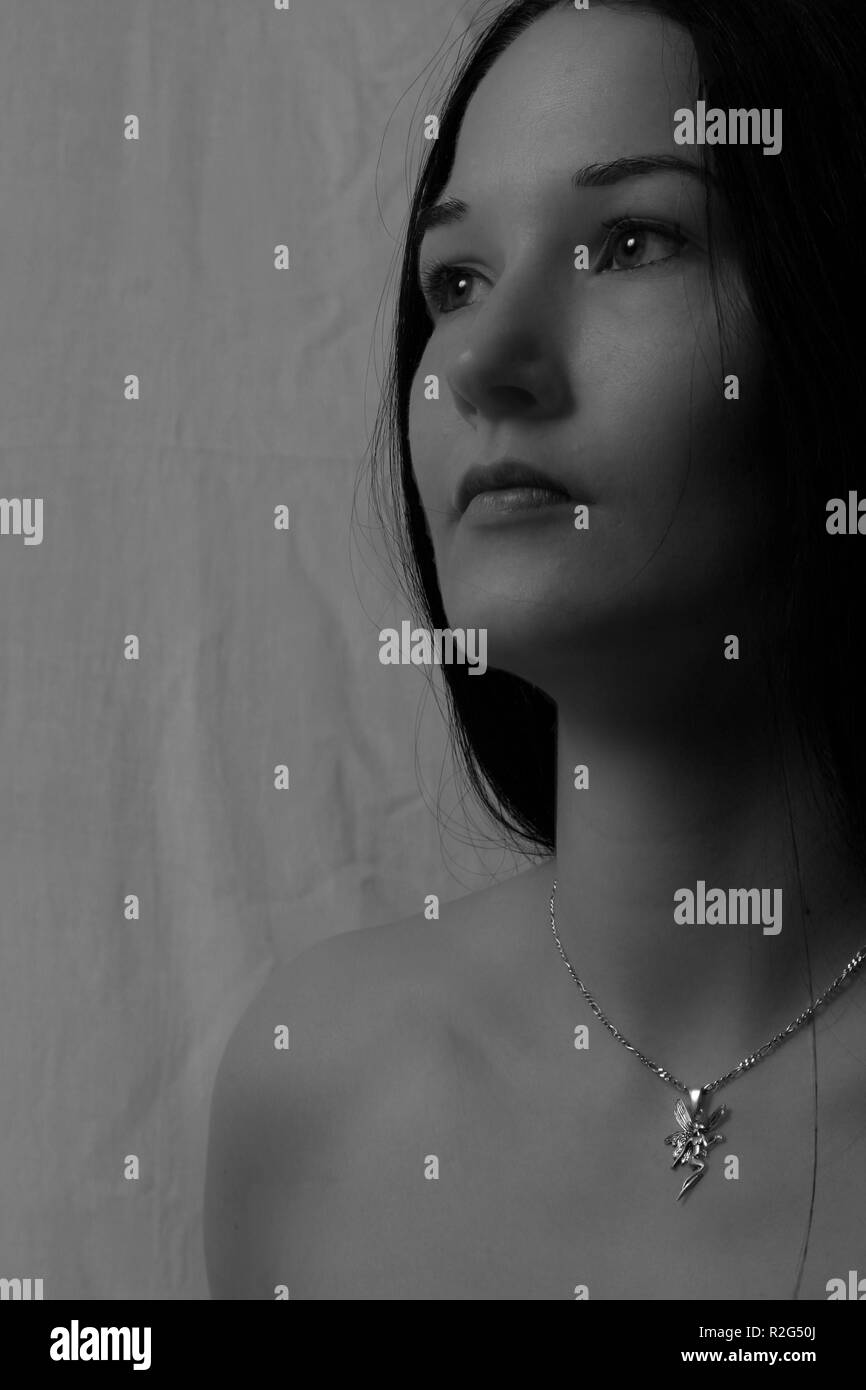Curious nosey nosy eyes look Black and White Stock Photos & Images - Alamy