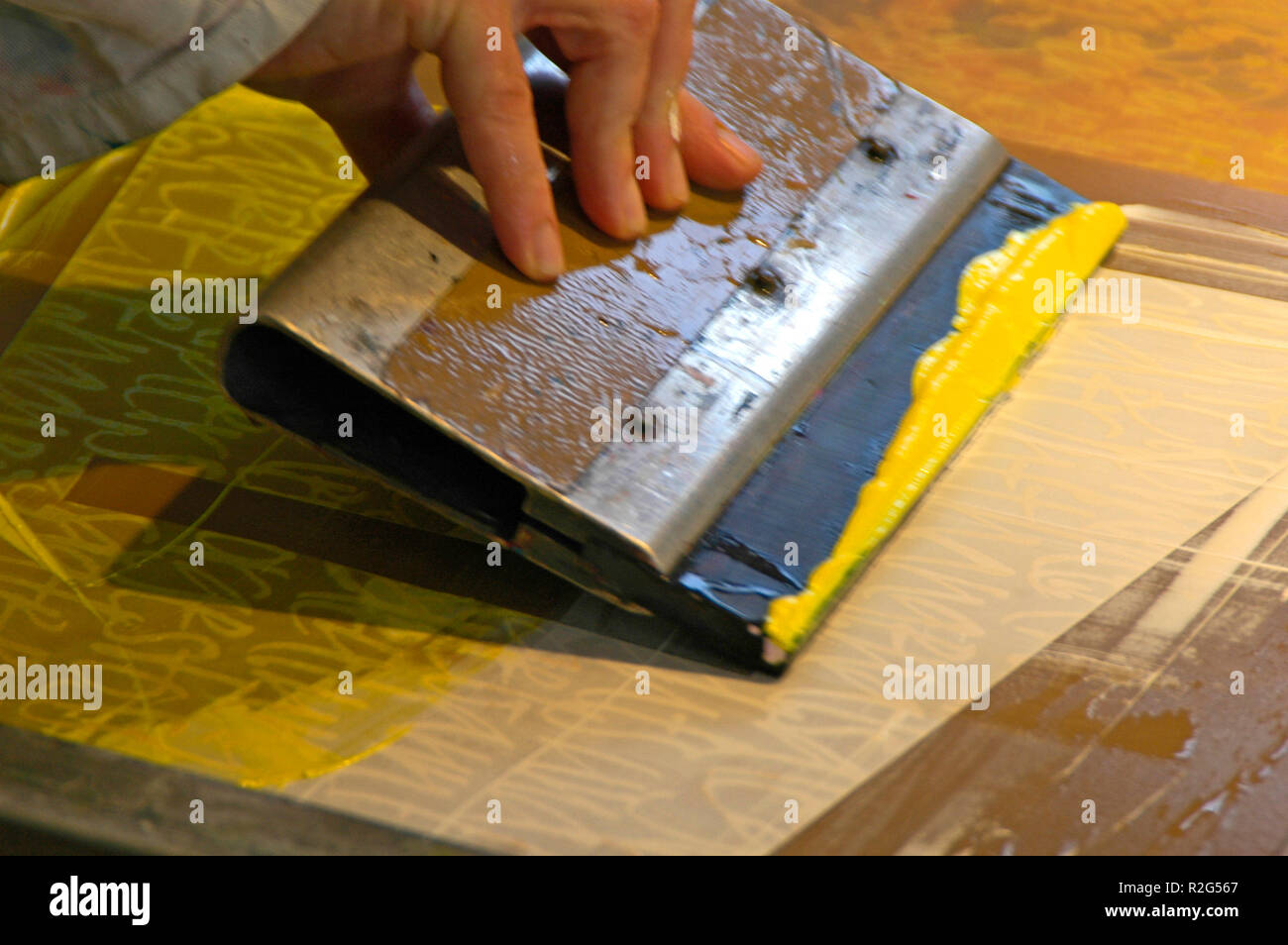 Silk screen printing plate hi-res stock photography and images - Alamy