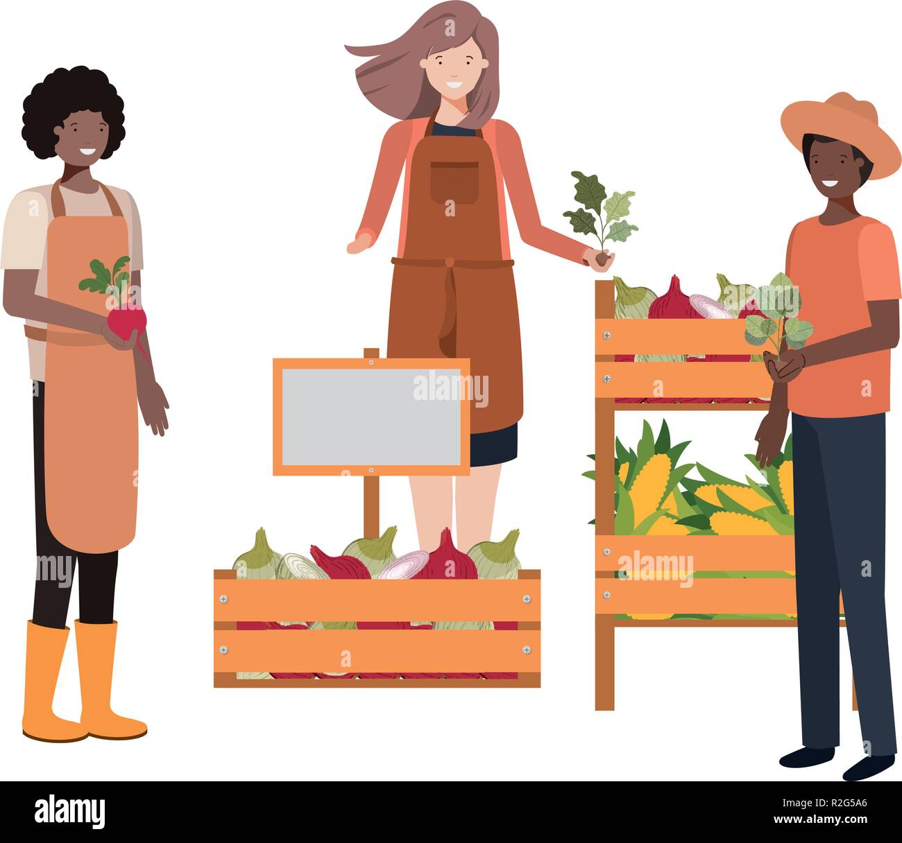 grup of people with kiosk avatar character Stock Vector Image & Art - Alamy