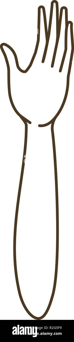 forearm with open hand avatar character Stock Vector Image & Art - Alamy