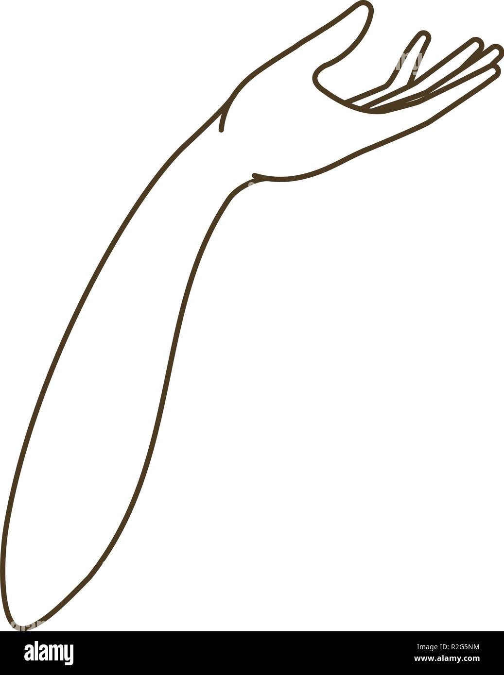 Hand facing up Stock Vector Images - Alamy