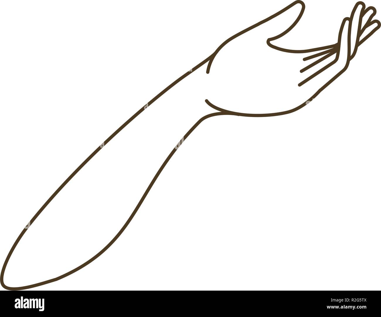 forearm with open hand avatar character Stock Vector Image & Art - Alamy