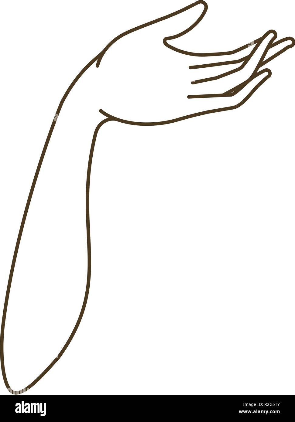 forearm with open hand avatar character Stock Vector Image & Art - Alamy