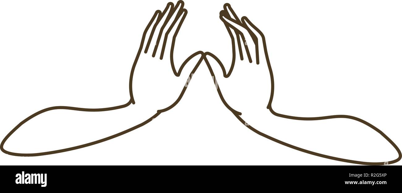 open hands receiving avatar character Stock Vector Image & Art - Alamy