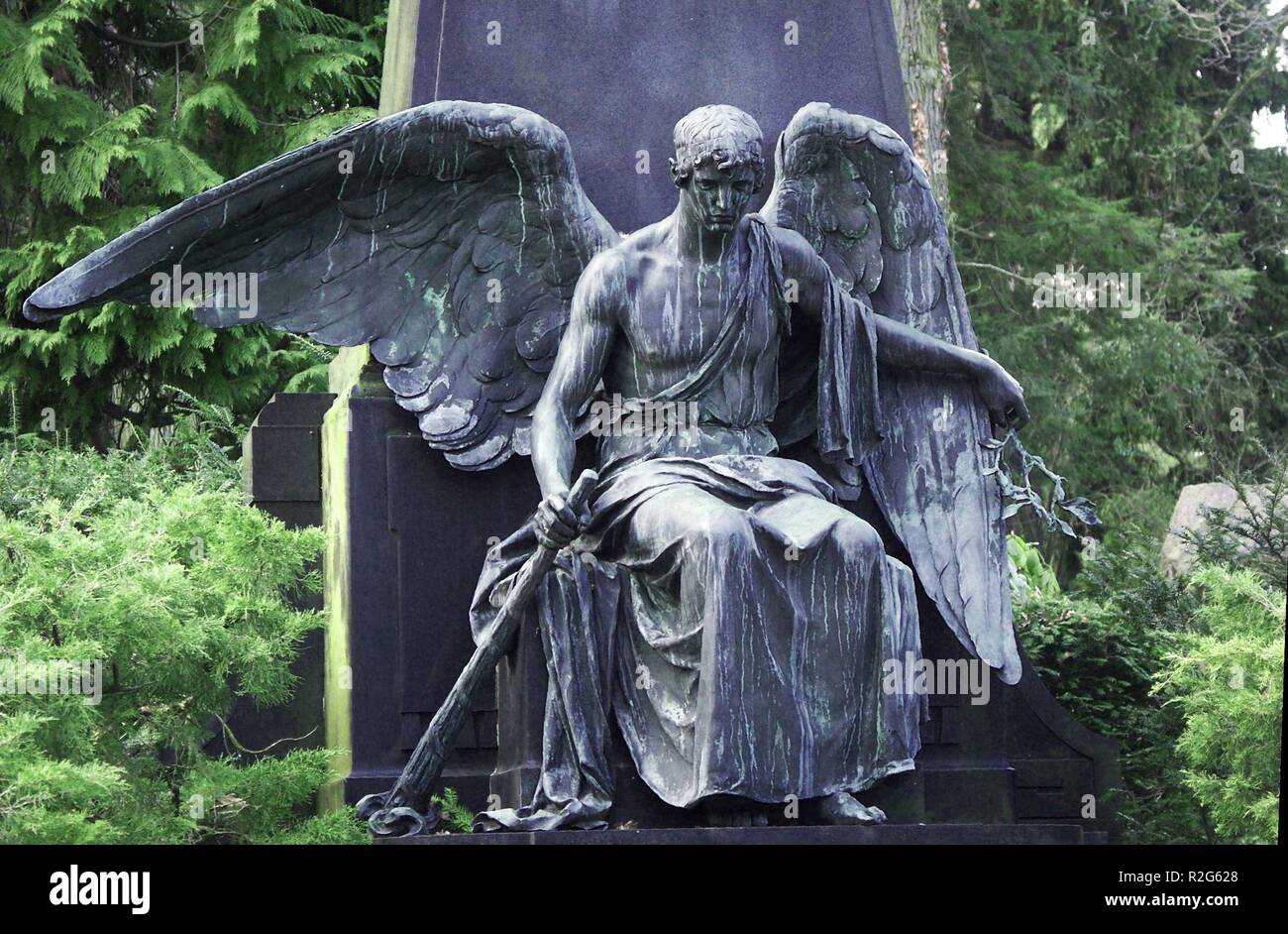 sad angel in the open Stock Photo - Alamy