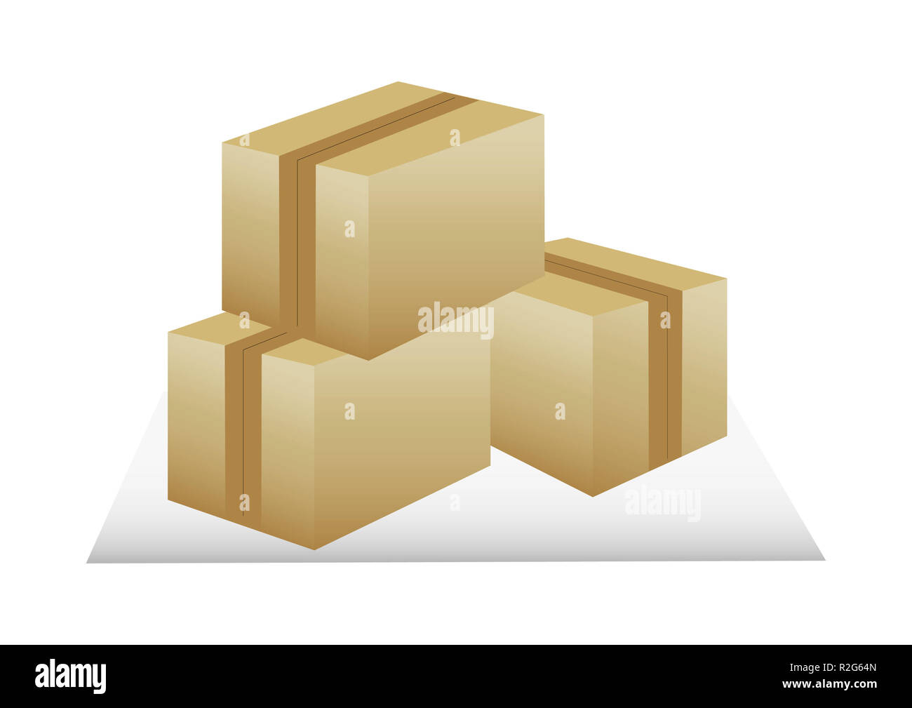 Three box Cut Out Stock Images & Pictures - Alamy