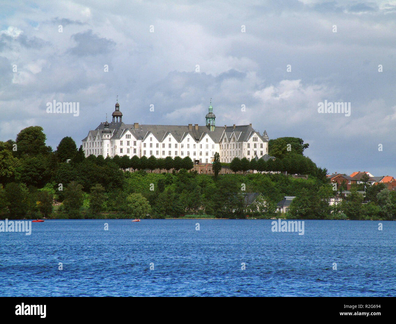 ploen castle at ploen lake Stock Photo - Alamy
