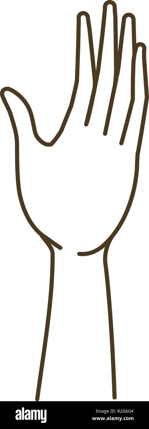 forearm with open hand avatar character Stock Vector Image & Art - Alamy