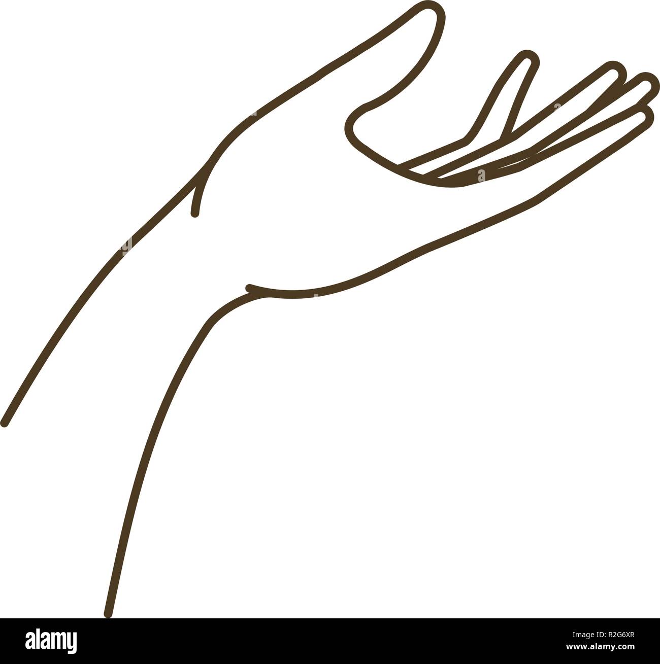 forearm with open hand avatar character Stock Vector Image & Art - Alamy