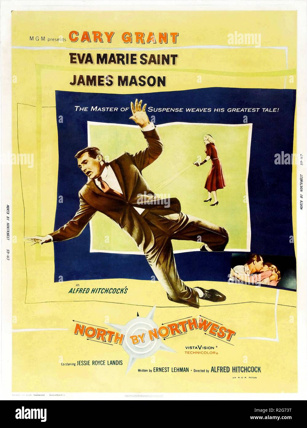 North by northwest poster hitchcock hi-res stock photography and images ...