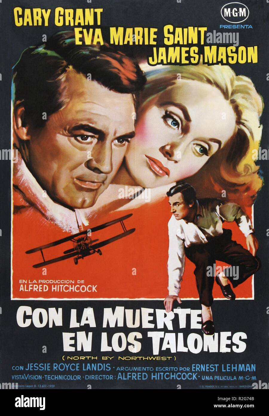 North by northwest poster hitchcock hi-res stock photography and images ...