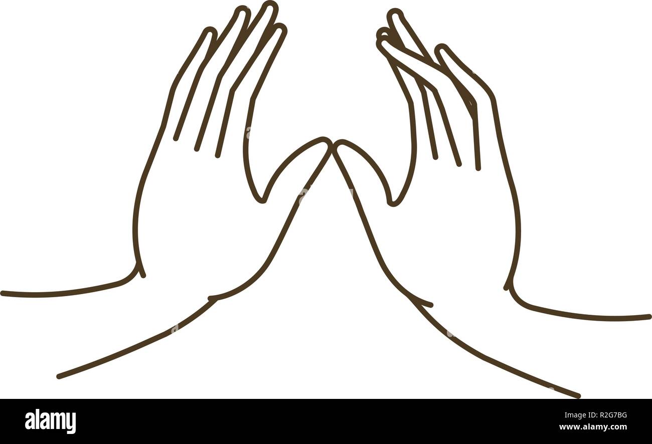 open hands receiving avatar character Stock Vector Image & Art - Alamy
