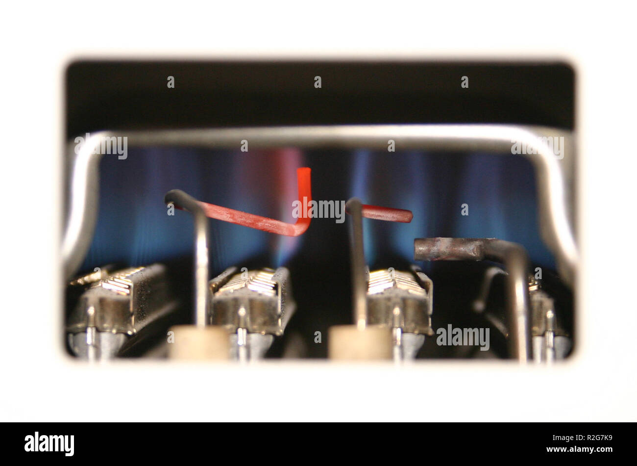 gas boiler flame Stock Photo - Alamy
