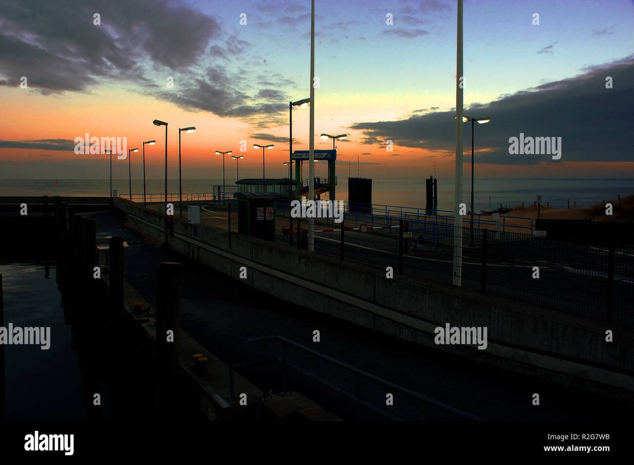 ferry terminal to denmark Stock Photo - Alamy