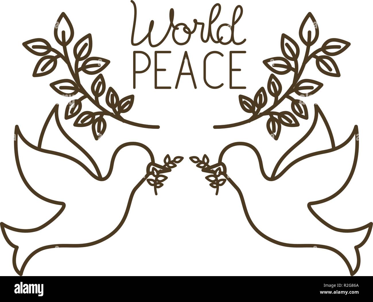 dove of peace with open hands avatar character Stock Vector Image & Art ...