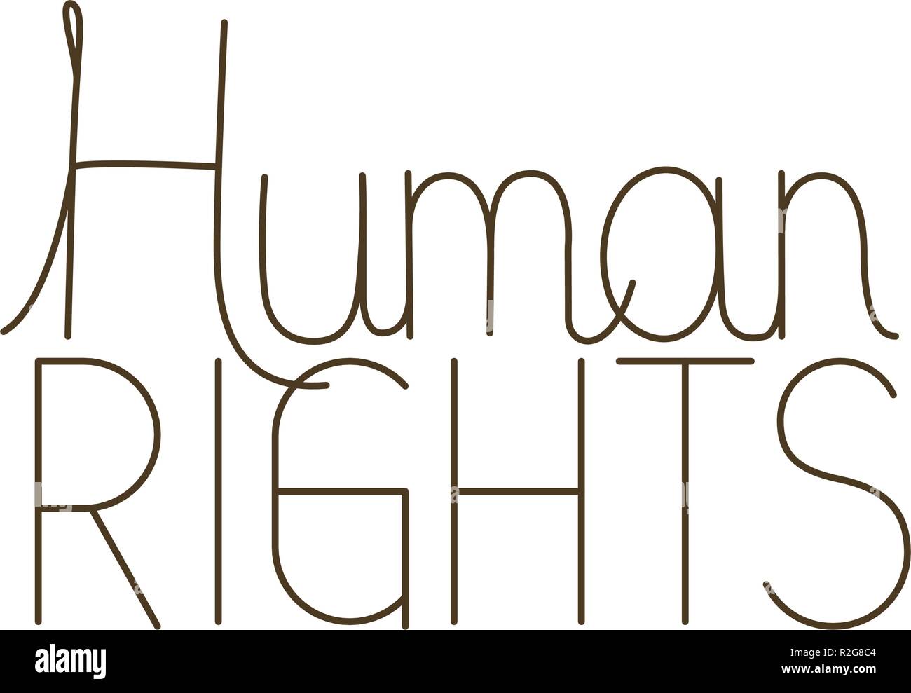 Cause human rights Stock Vector Images - Alamy