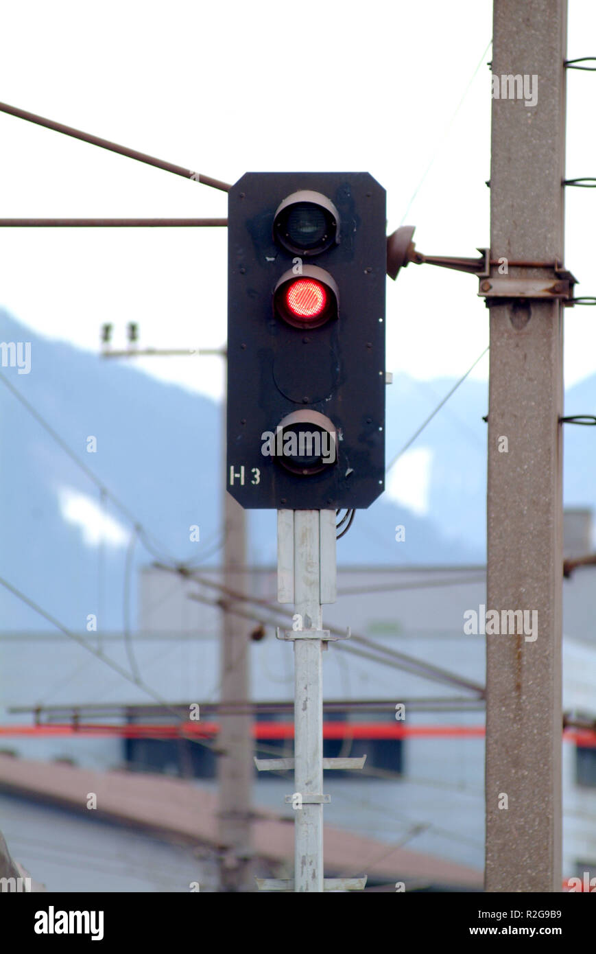 Train signal hi-res stock photography and images - Alamy