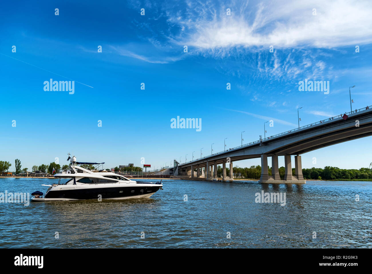Rostov on don bridge on river don hi-res stock photography and images ...