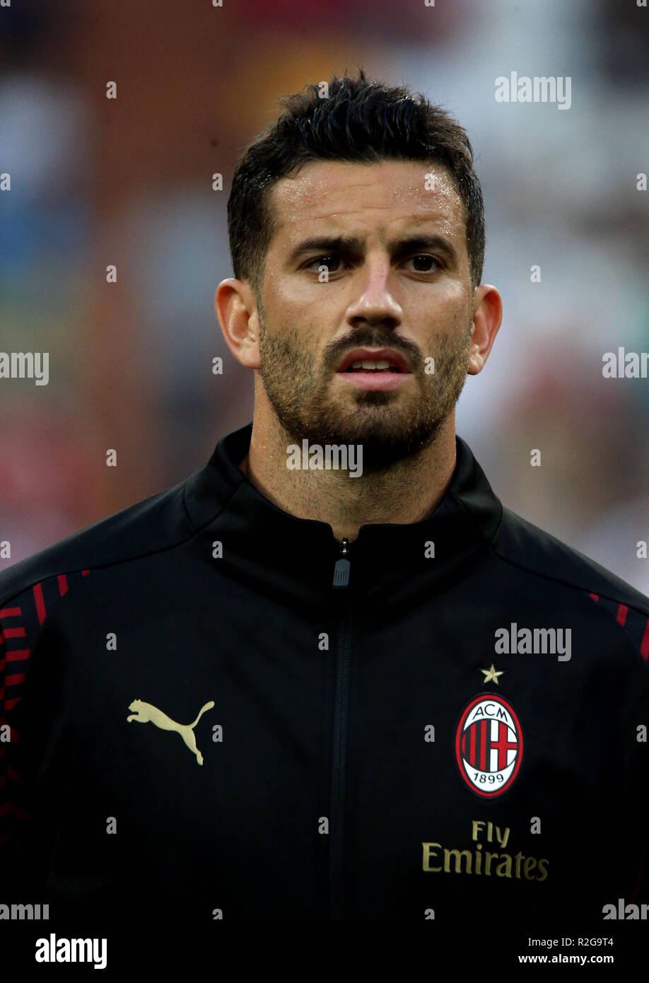 Italy - Serie A TIM 2018-2019 / ( A.C. Milan ) - Mateo Musacchio Stock ...