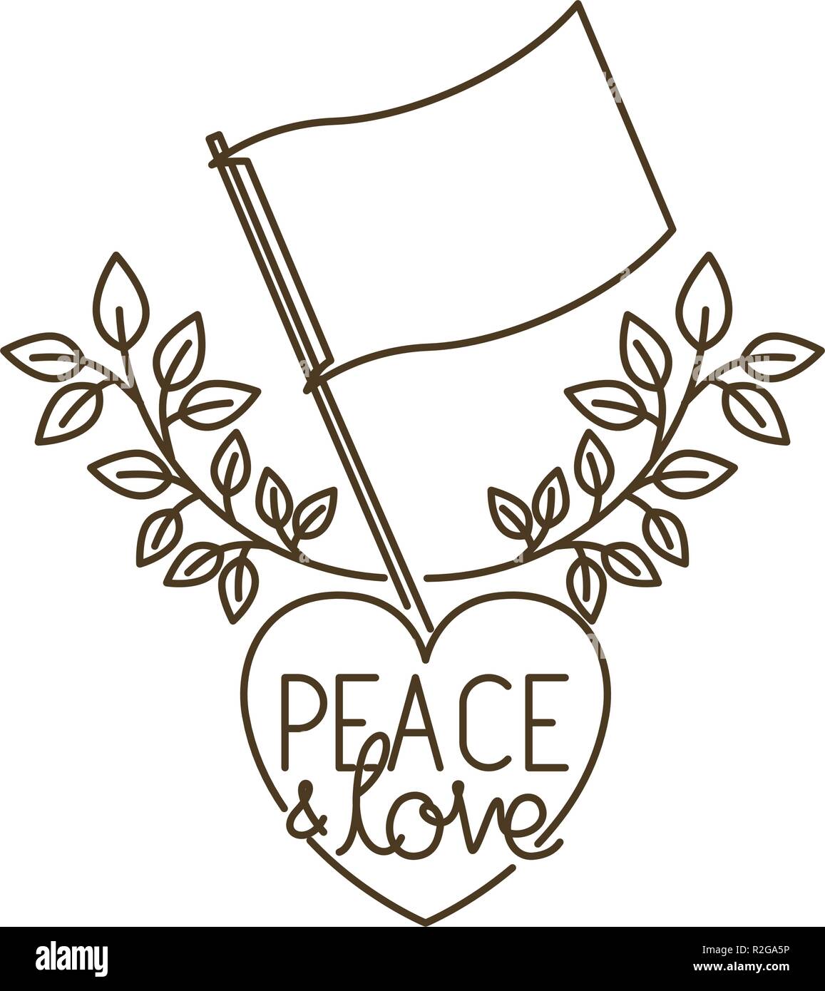 Peace lover Stock Vector Images - Alamy