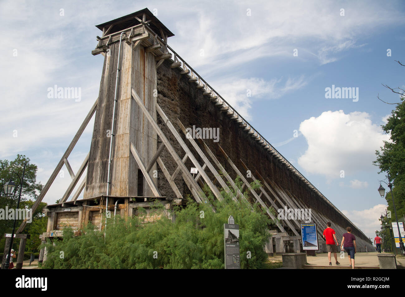 Europe’s largest wooden complex of three graduation towers with a total ...