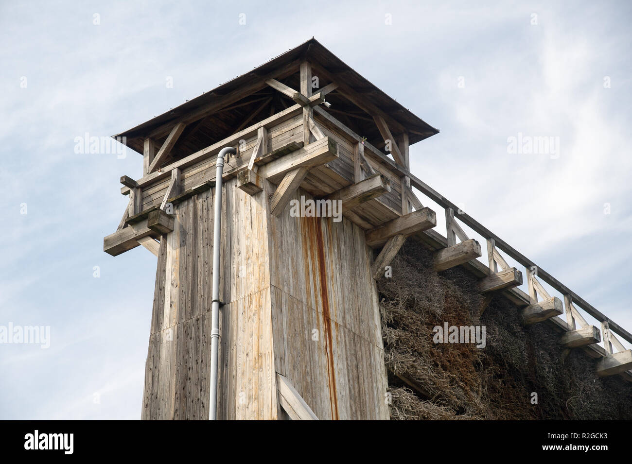 Europe’s largest wooden complex of three graduation towers with a total ...