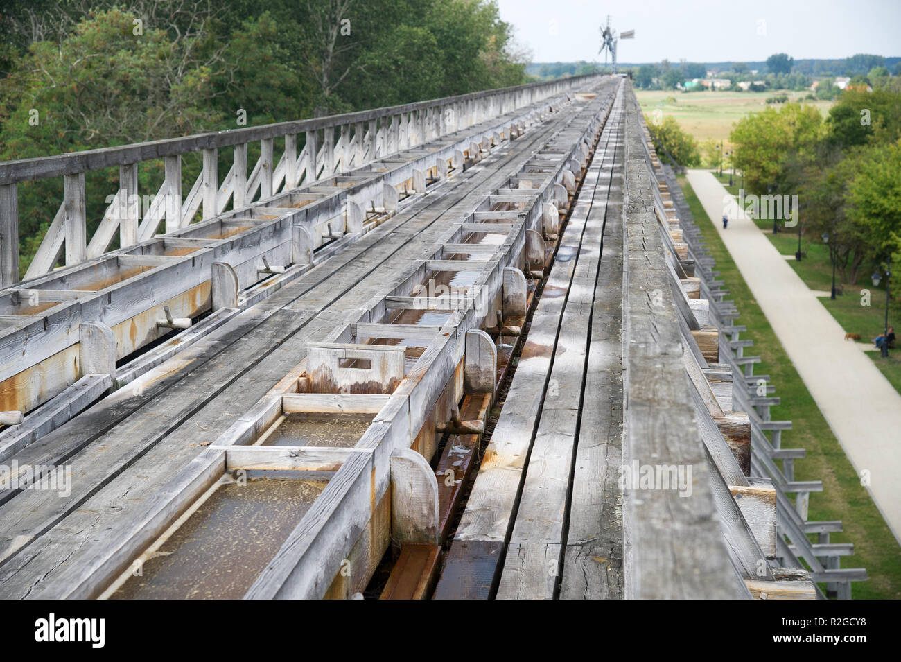Europe’s largest wooden complex of three graduation towers with a total ...