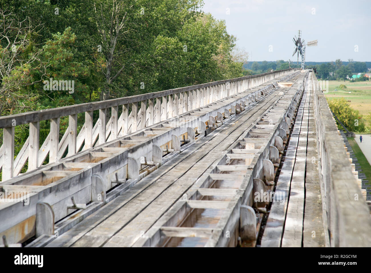 Europe’s largest wooden complex of three graduation towers with a total ...