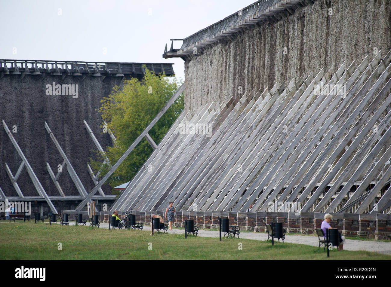 Europe’s largest wooden complex of three graduation towers with a total ...