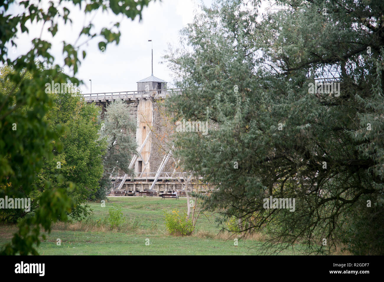 Europe’s largest wooden complex of three graduation towers with a total ...