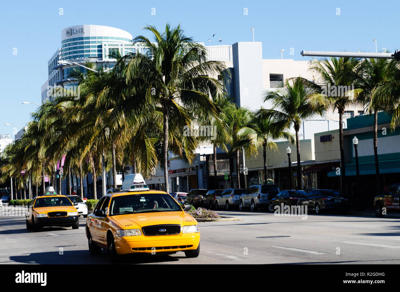 Miami beach florida taxi cab hi-res stock photography and images - Alamy