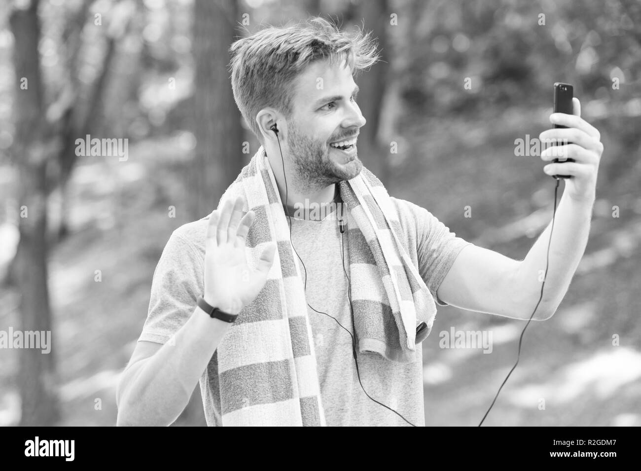 Fitness smile time Black and White Stock Photos & Images - Alamy