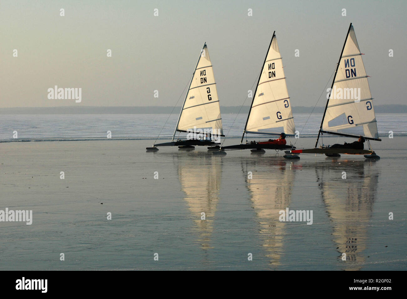 ice sailing 3 Stock Photo - Alamy