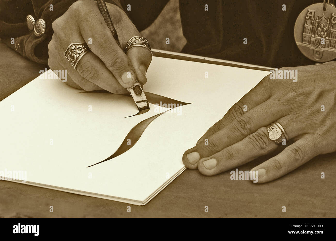 Signet letters hi-res stock photography and images - Alamy