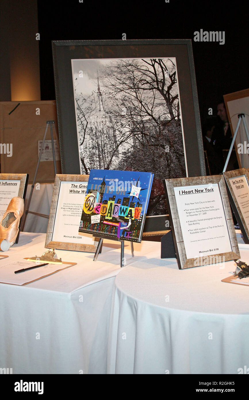 NEW YORK - OCTOBER 26: Atmosphere at the YMCA's Arts & Letters Auction ...
