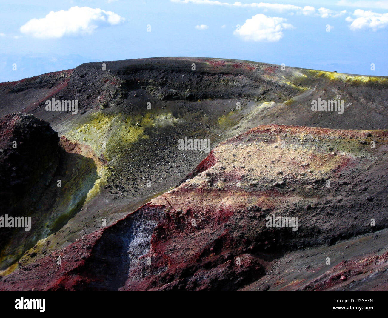colors of a volcano Stock Photo - Alamy