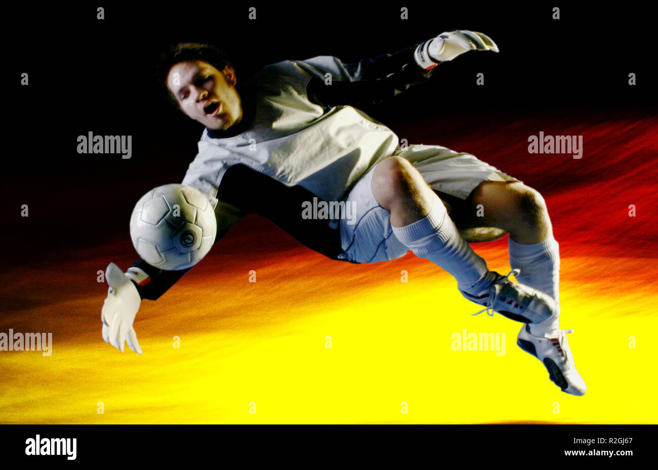 on ball - before germany flag Stock Photo - Alamy
