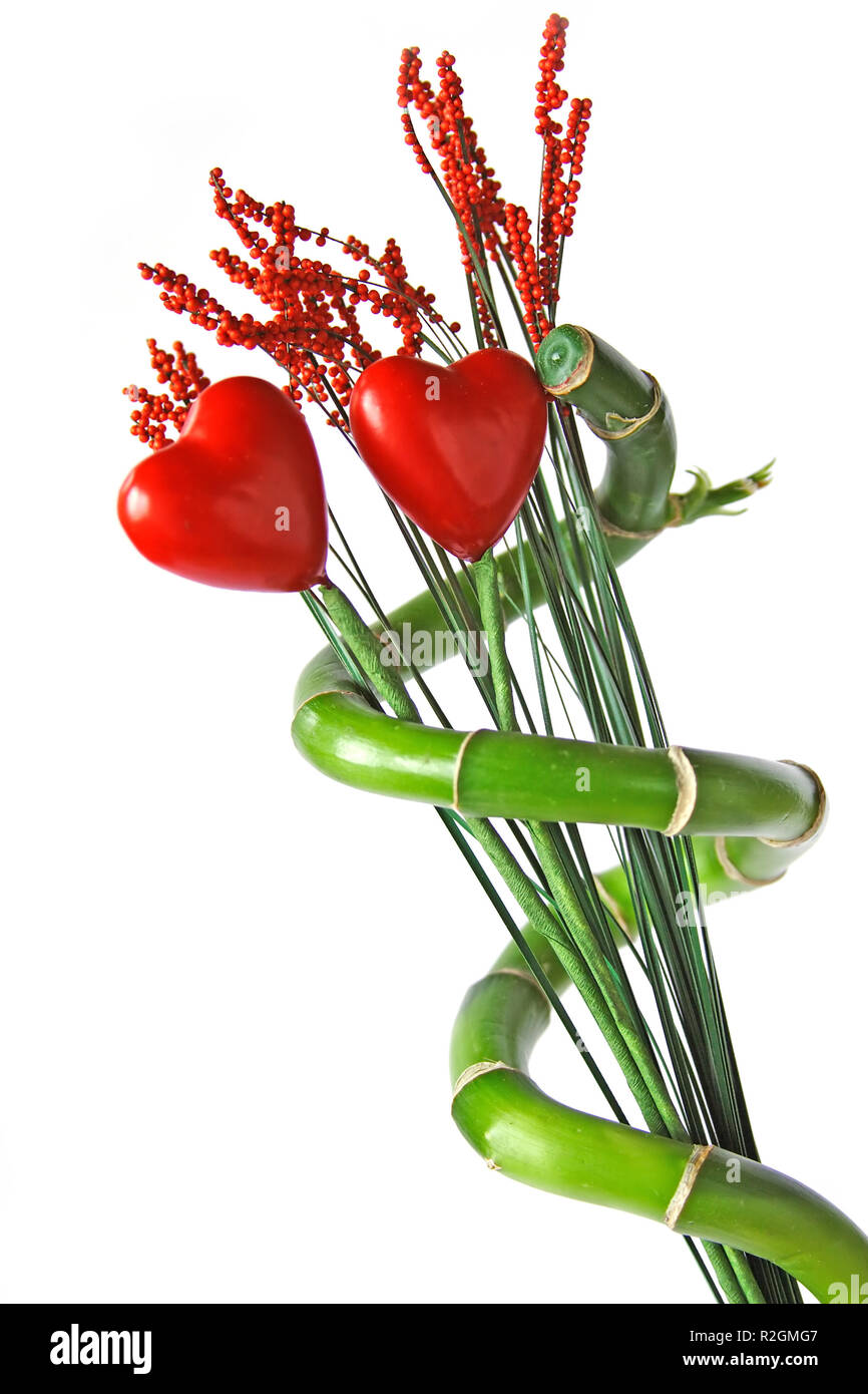 Entwined flower hearts hi-res stock photography and images - Alamy