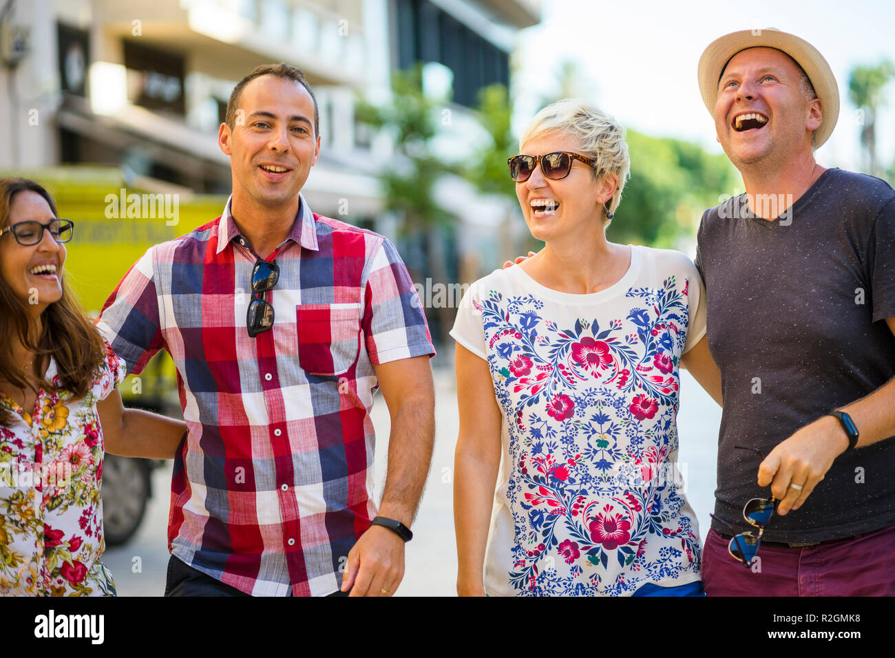 Two couples together hi-res stock photography and images - Alamy