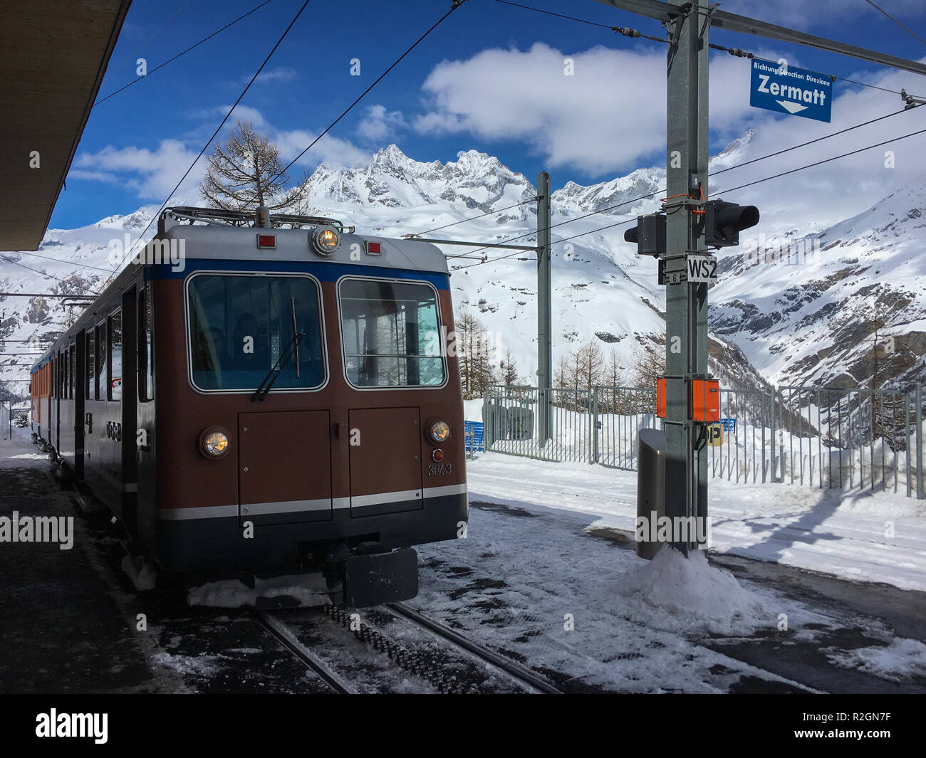 Zermatt Train Station High Resolution Stock Photography and Images - Alamy