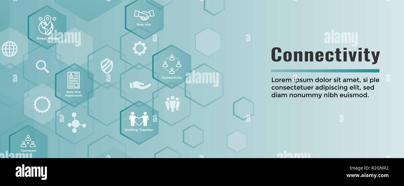 Connectivity Web Header Banner with Togetherness, Connectnedness ...