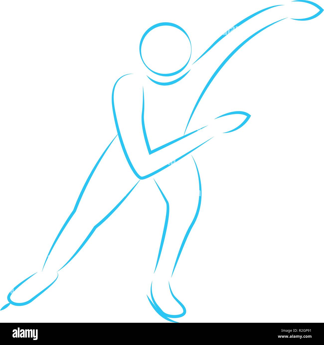 drawing outline winter sport Stock Vector Image & Art - Alamy