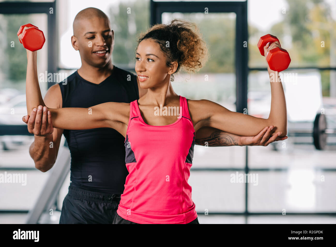 African American Couples Fitness Training