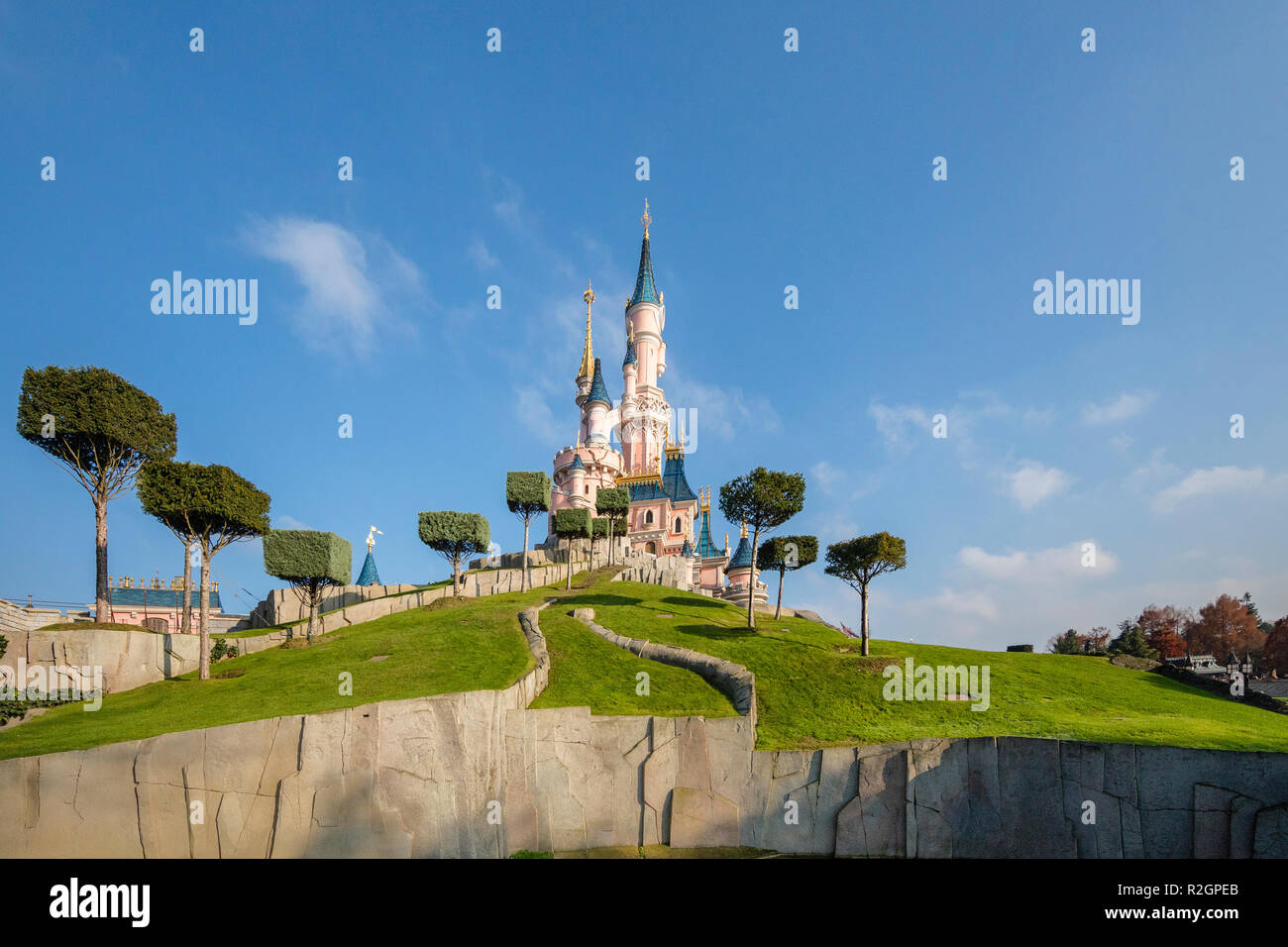 Sleeping Beauty Castle Disneyland Paris High Resolution Stock ...