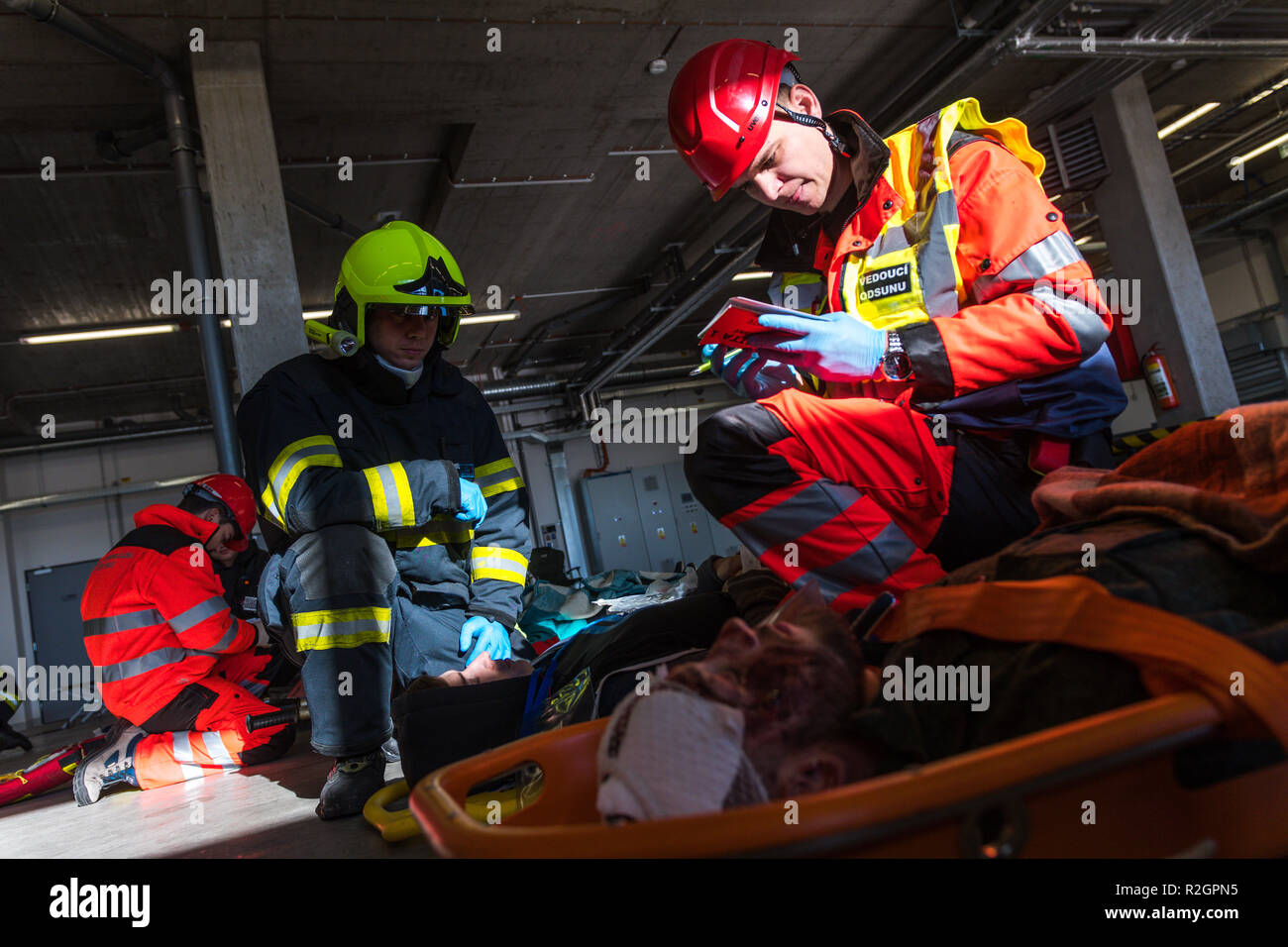 The Integrated Rescue System (IZS) exercise took place at Pardubice ...