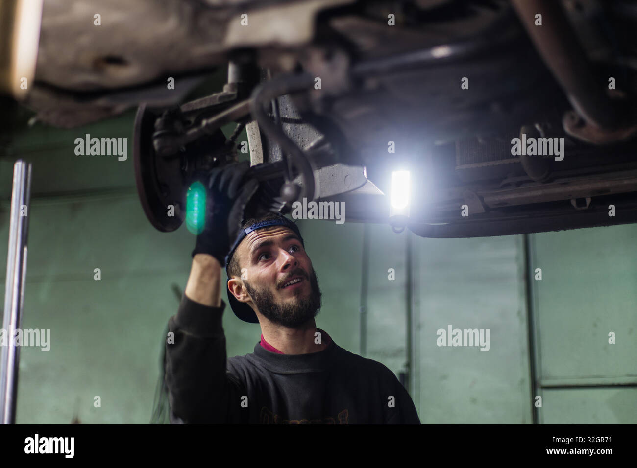 Maintenance worker man vehicle hi-res stock photography and images - Alamy