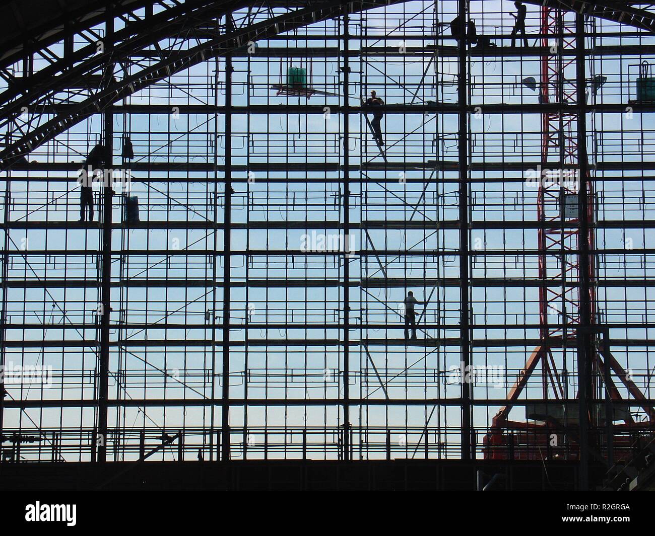 Scaffolding silhouette hi-res stock photography and images - Alamy