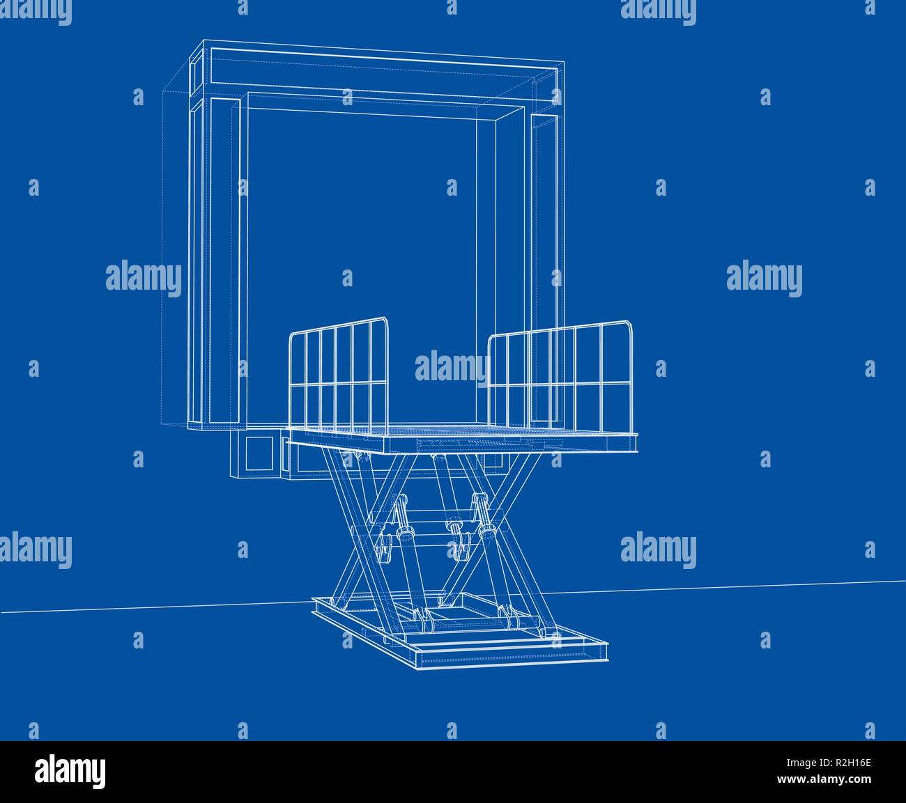 Dock leveler concept. Vector Stock Vector Image & Art - Alamy